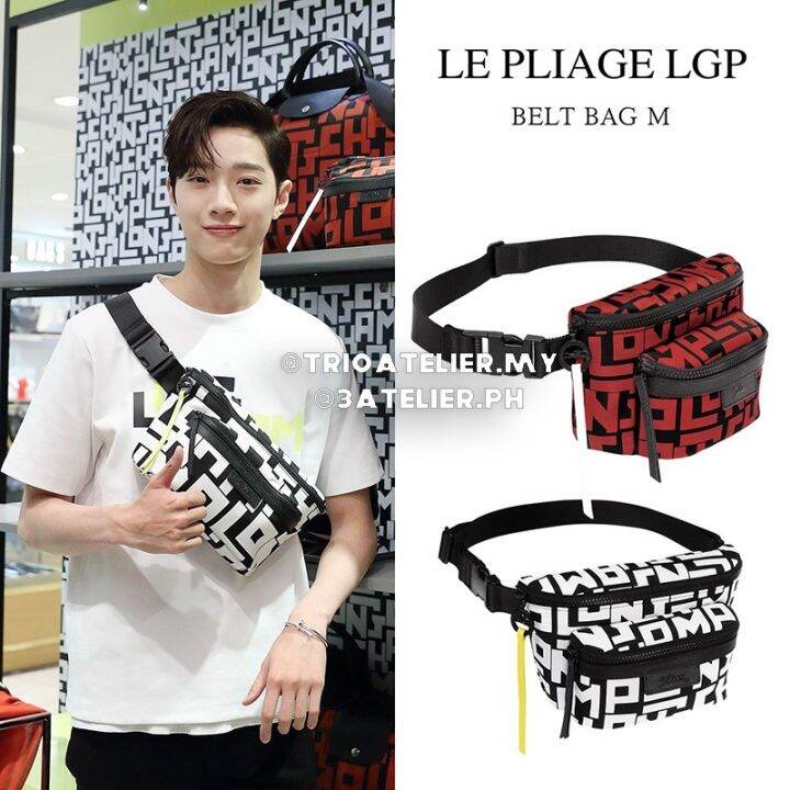 Longchamp LAI Ku press-Lin Longchamp l EP two gel GP medium canvas belt bag | Lazada PH