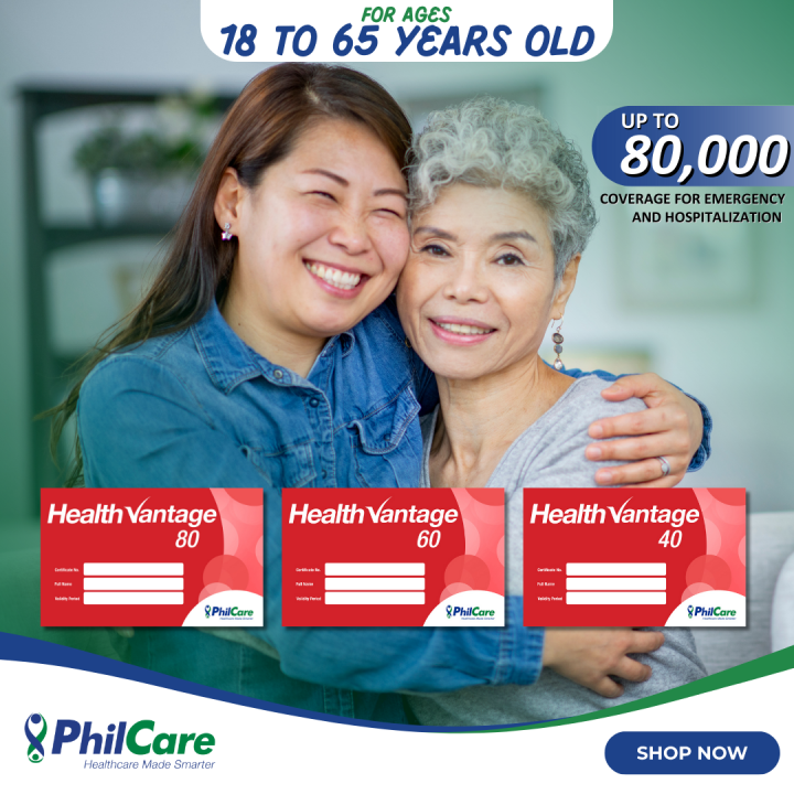 PhilCare - Health Vantage for Adults (Prepaid health card / Health card ...