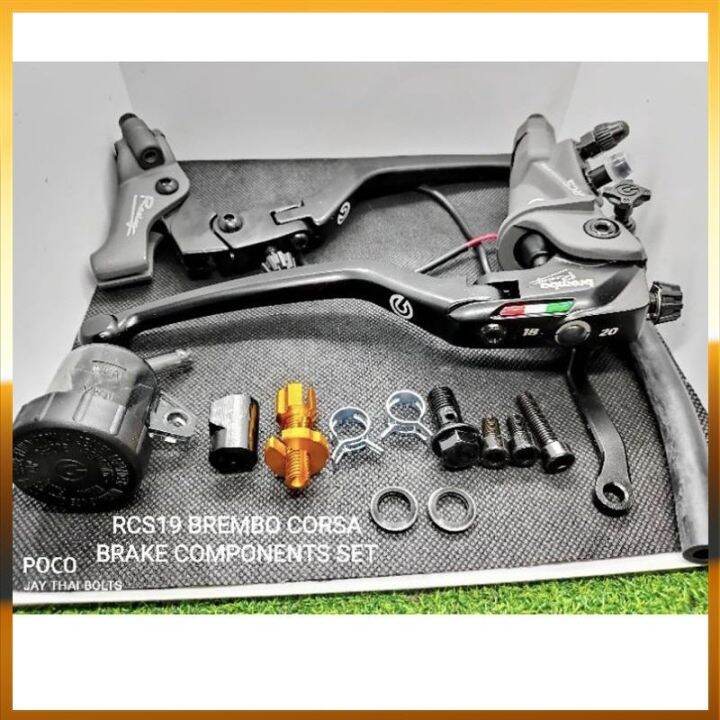 BRAKE MASTER RCS19 CORSA CORTA SINGLE TANK 10A (WITH MIRROR CLAMP ...