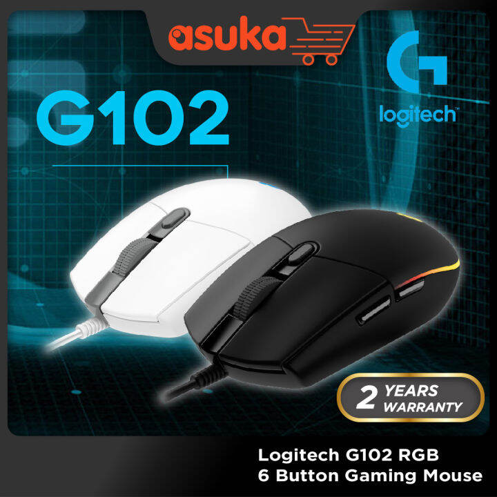 Logitech G102 LIGHTSYNC RGB 6 Button 8000DPI Gaming Mouse (2nd Gen) 910-005802 910-005803 | Lazada