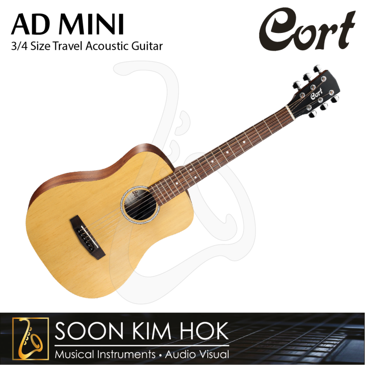 CORT AD MINI Mini 3/4 Sized Travel Acoustic Guitar (AD-MINI) | Lazada