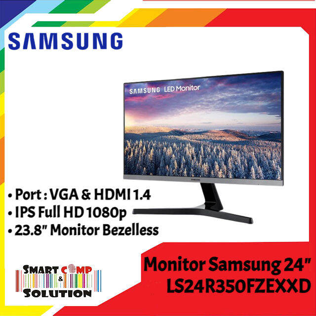 Monitor SAMSUNG 24 inch LS24R350FZE IPS Full HD 1080p 75Hz HDMI VGA ...