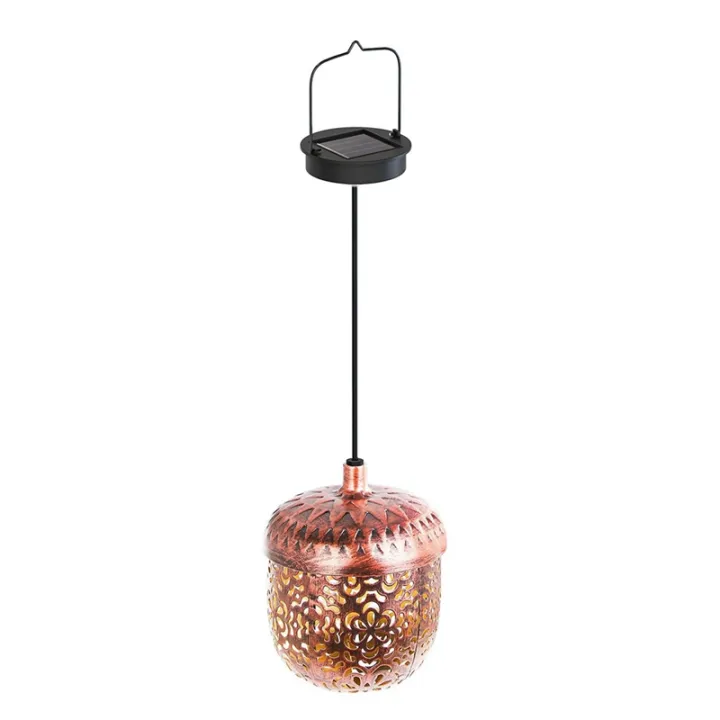 Solar Lanterns Outdoor, Hanging Garden Ornaments Outdoor Metal Solar ...