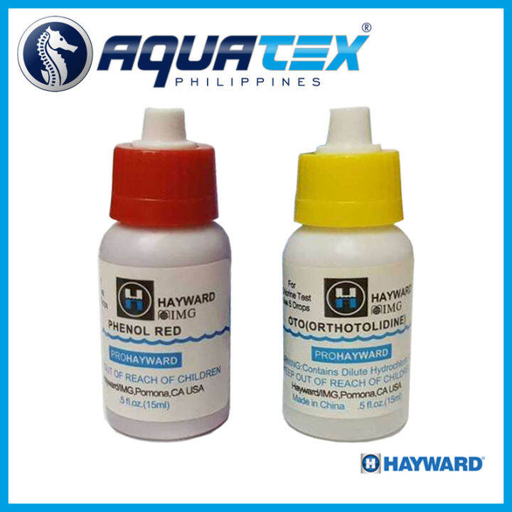 HAYWARD 3-Way Chlorine Test Kit and pH Test Kit Test Solution Refill ...