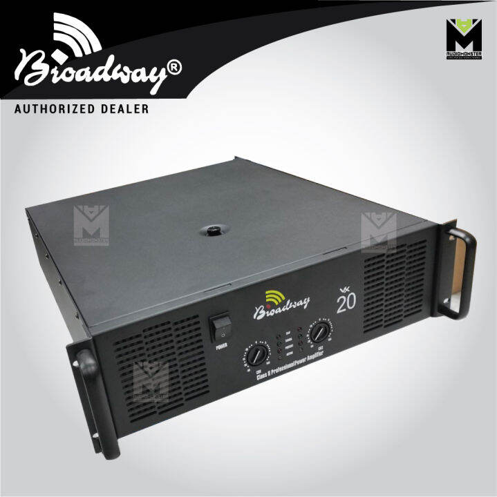 Broadway VX-20 1450Wx2 8 Ohms Class H Power Amplifier | Lazada PH