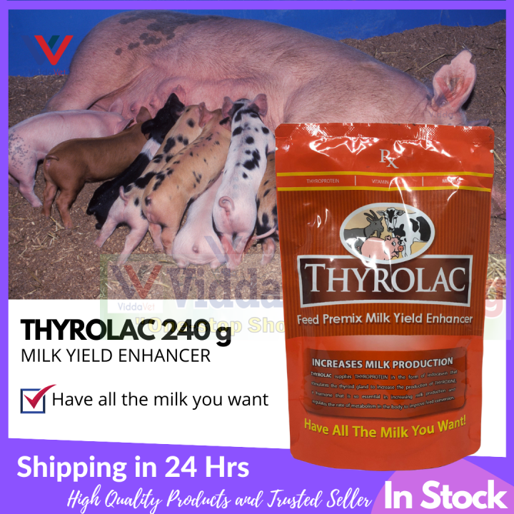 Milk Enhancer For Animals VIddavet 240grams THYROLAC Milk Yield Premix ...