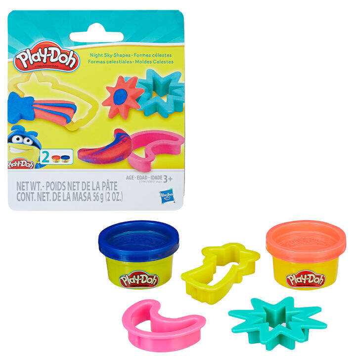Play-Doh 2 Oz Night Sky Shapes with Cutters Playset (E0801) | Lazada