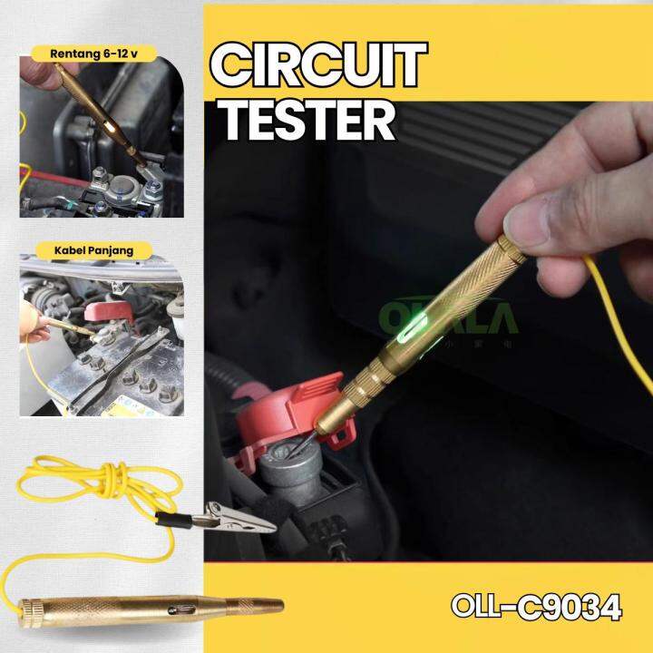 【COD】Test Pen Pendeteksi Aliran Arus Listrik Spark Indicator Mobil ...