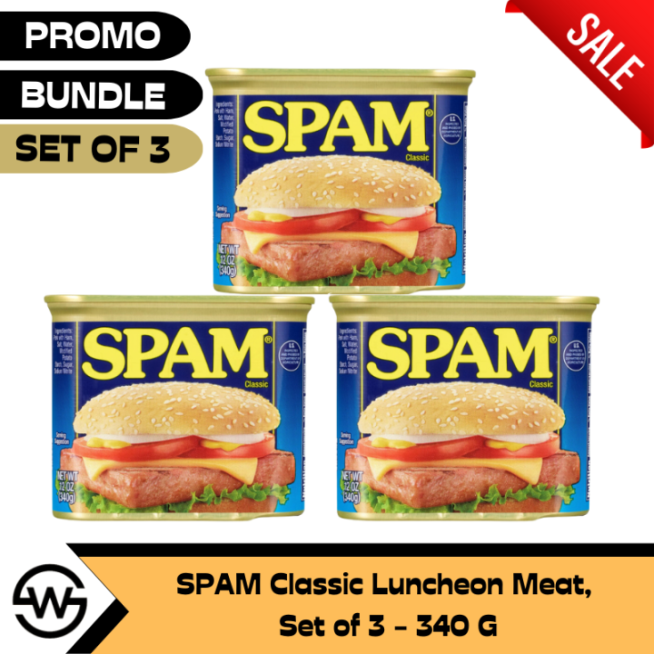 SPAM Classic Luncheon Meat, SET OF 3 - 340 G | Lazada PH