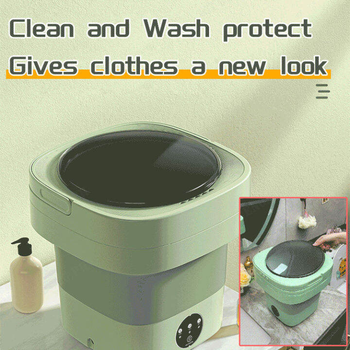 Acurve Mini Folding Washing Machine Portable Washing Machine elution ...