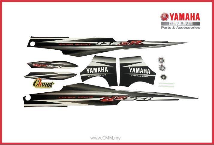 Yamaha 125Z Y125ZR Sticker /Body Stripe (Hitam Skala) Original HLY ...