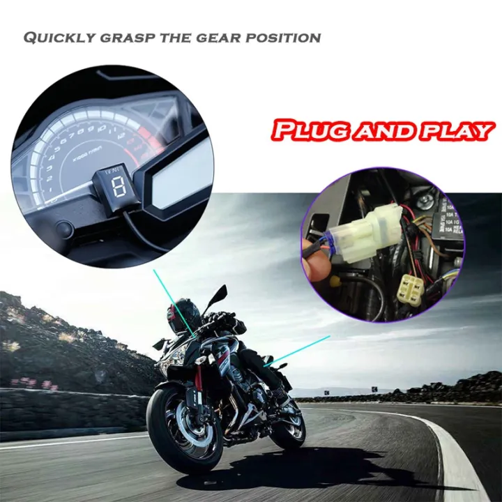 Motorcycle Speed Display Meter Digital Gear Indicator for Kawasaki ...