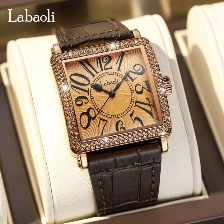 labaoli La Baoli square women's watch brand watch quartz watch live ...