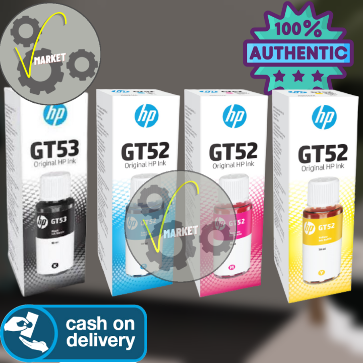 ORIGINAL Full Set HP GT53 + GT52 Black and Color set ( GT51 Ink ...