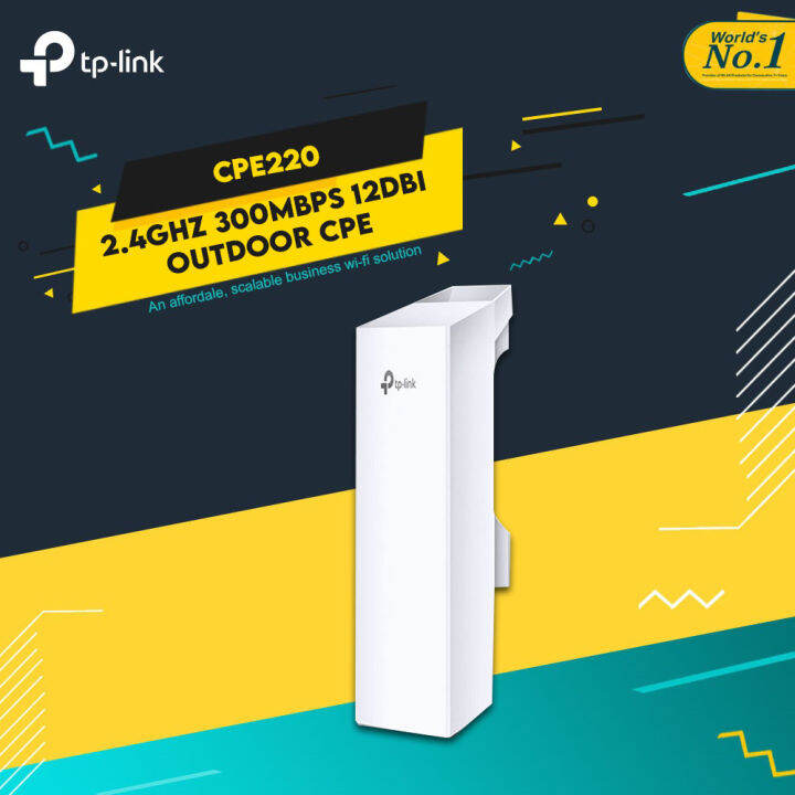tp-link CPE220 2.4GHz 300Mbps 12dBi Outdoor CPE | Pharos Wireless ...