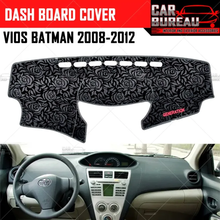 Dashboard Cover 2008 - 2012 Toyota Vios Batman Felt | Leatherette ...