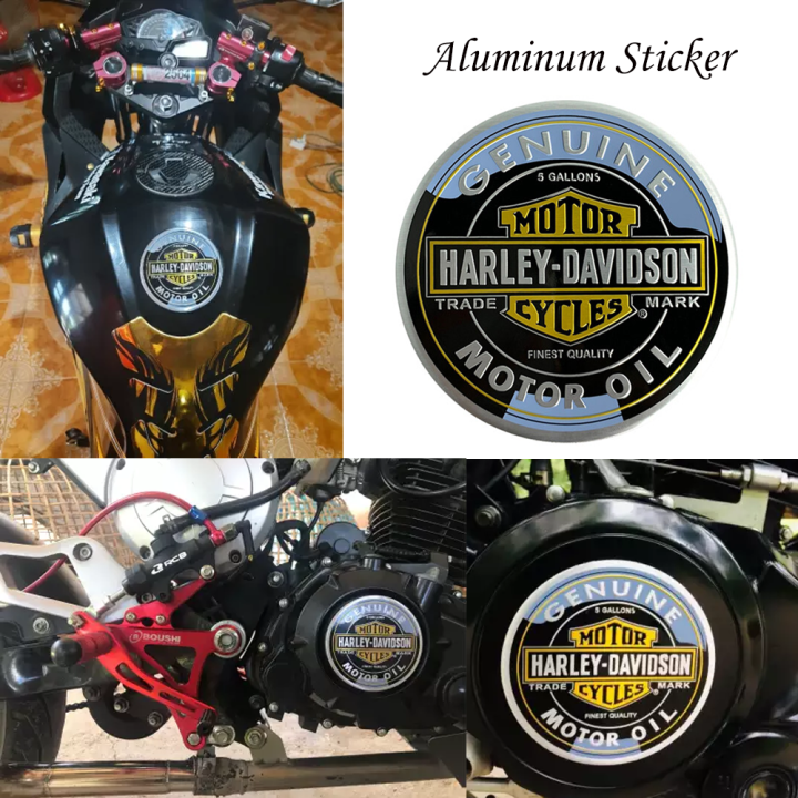 Aluminum Metal Motorcycle Sticker Motorcross Emblem Decals for Harley ...