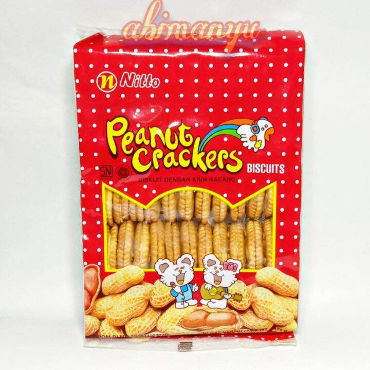 nissin nitto peanut crackers 475 gr / biskuit nissin krim kacang | Lazada Indonesia