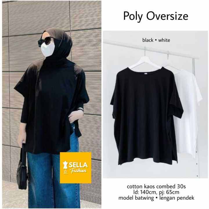 POLY OVERSIZE BAHAN COTTON KEKINIAN BISA DI PAKE BUAT OUTER | Lazada ...