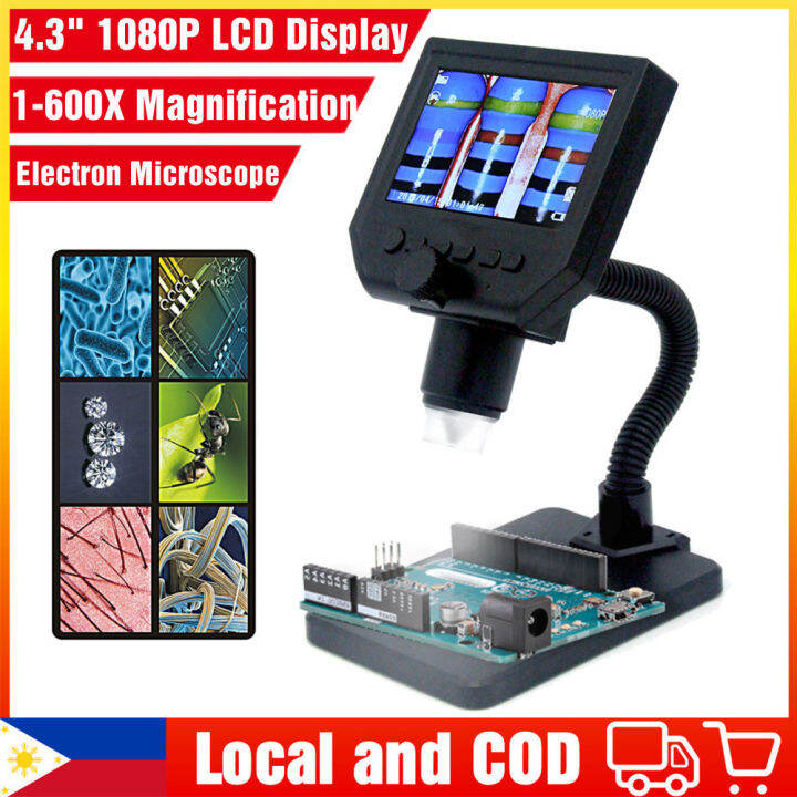 G600 4.3 inch Digital Microscope 600X Educational Research Electron ...