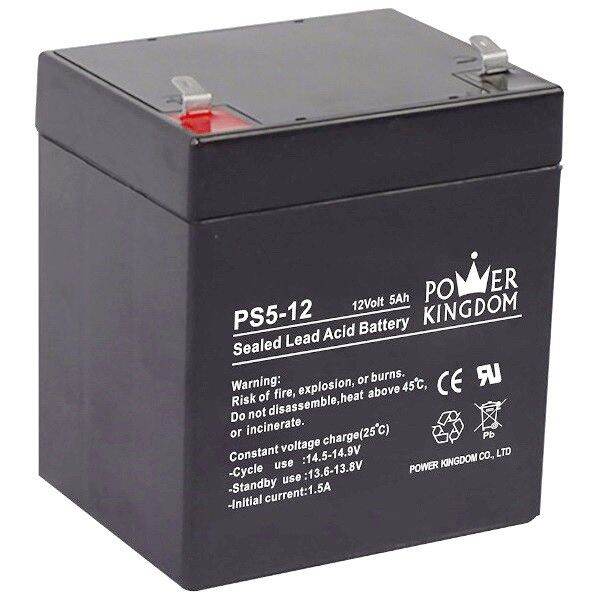 [Ready Stock] ♥Power Kingdom 12V 5Ah 20hr Battery 12 Volts 5 Ampere UPS ...