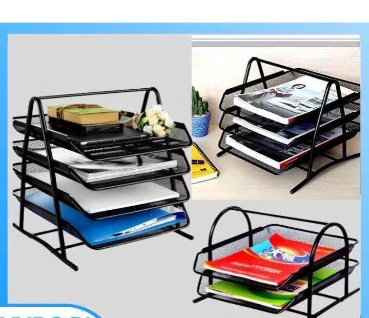 Metal File Tray File Holder Organizer Office Supplies Multi-Function ...