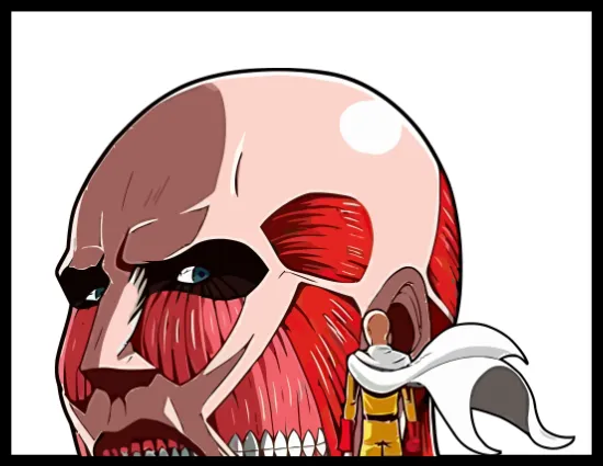 DSS - Colossal Titan x Saitama Peeking Sticker | Lazada PH