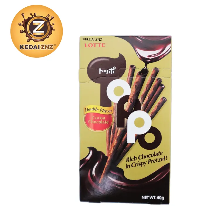 Chocolate LOTTE Toppo Cocoa Chocolate Box 40g Coklat | Lazada