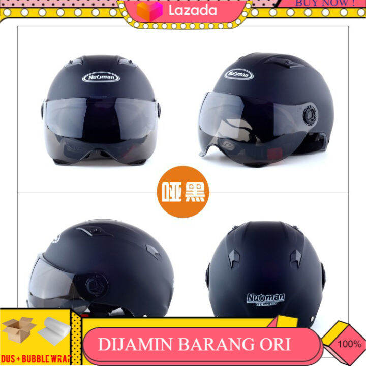 Bisa Cod Helm Untuk Sepeda Dan Skuter Motor Elektrik Half Face Visor