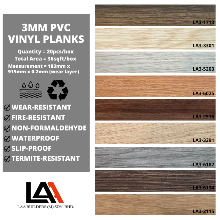 VINYL FLOORING 3MM | Lazada
