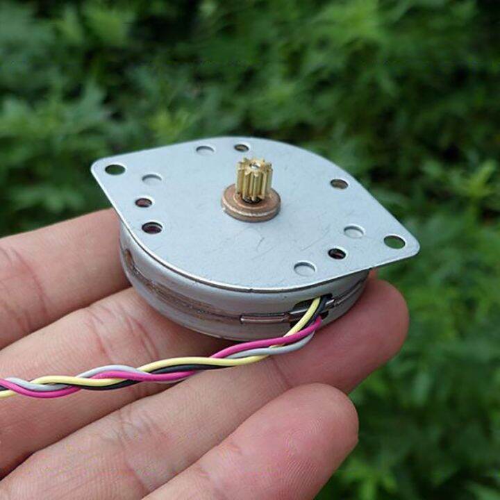 44MM Two Phase Four Wire Ultra thin Stepper Motor 10 Copper Gear 0.5 ...
