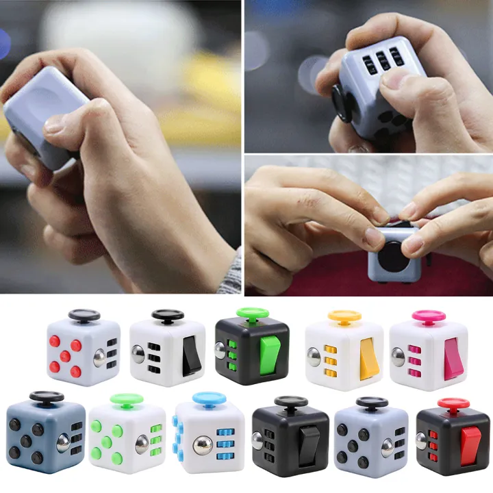 Fidget Release Cube for Anxiety, Mini Dice Stress Relief Toy Portable ...