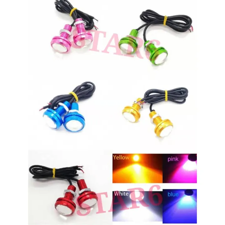 【STAR6】Motorcycle Car Eagle Eye LED Light 20mm 12V | Lazada PH