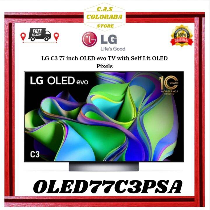 TV LG OLED77C3PSA SMART TV 77 INCH UHD HDR 4K OLED77C3 OLED77 77C3PSA ...