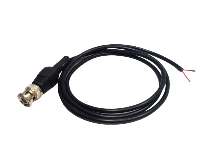 BNC MALE CONNECTOR PLUG to PIGTAIL BARE WIRE OPEN END, BEST FOR CCTV ...