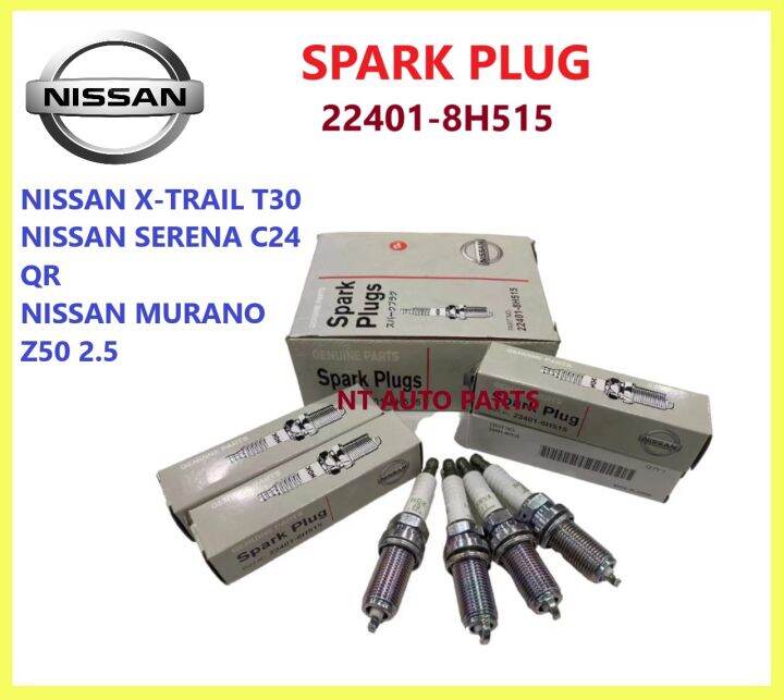 NISSAN SPARK PLUG 100% ORIGINAL 22401-8H515 for Nissan X-TRAIL T30 ...