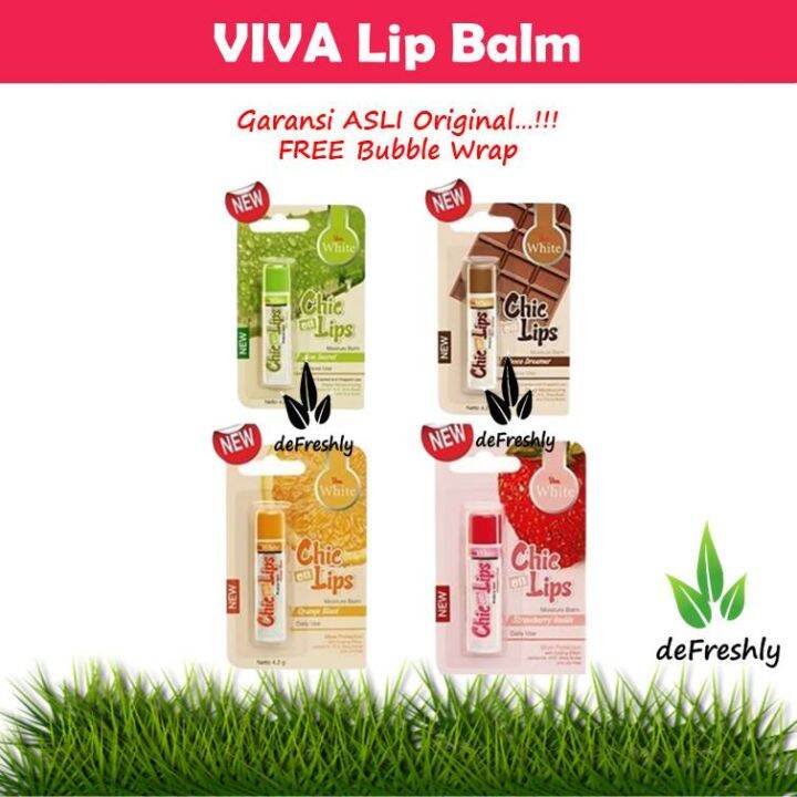 VIVA Lip Balm Chic on Lips - Pelembab Bibir Moisture Jojoba Oil, Aloe ...