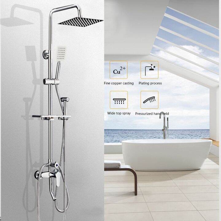 SUS304 Bathroom Shower Set 4 in 1 for Home or Hotel Hot and Cold High ...