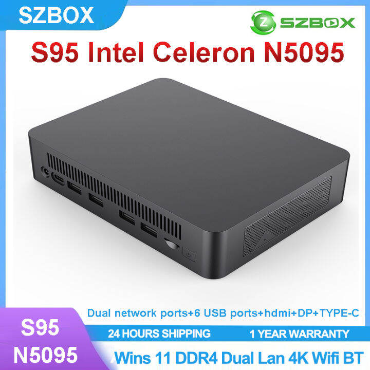 SZBOX S95 Intel Celeron N5095 Mini PC Windows 11 DDR4 8GB 128GB SSD ...