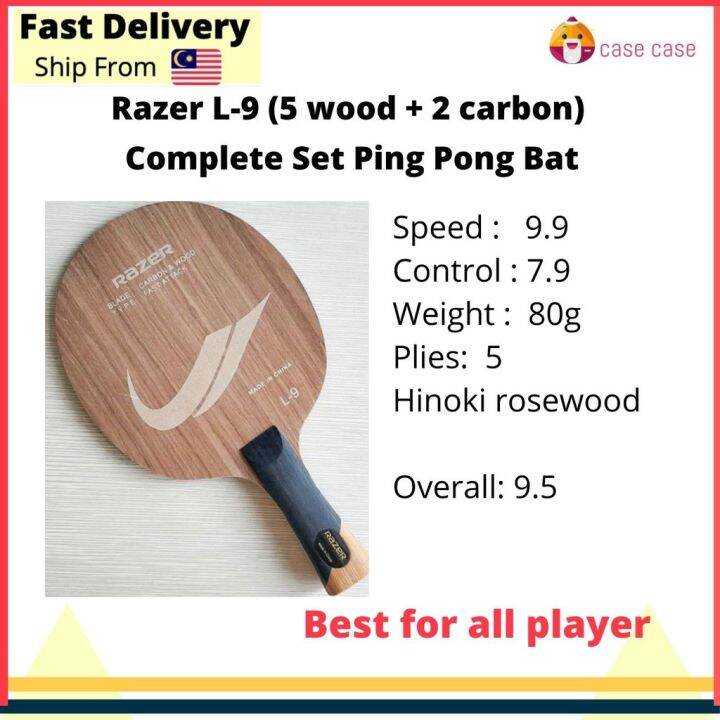 Razer L-9 L9 Ping Pong Racket Table Tennis Carbon Blade | Lazada
