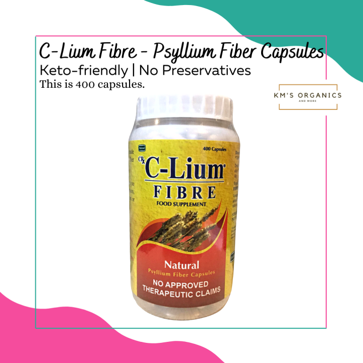 C-Lium Fibre - Psyllium Fiber Capsules - 400s | Lazada PH