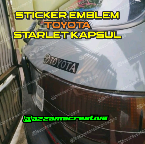 Sticker Emblem TOYOTA Starlet Kapsul | Lazada Indonesia