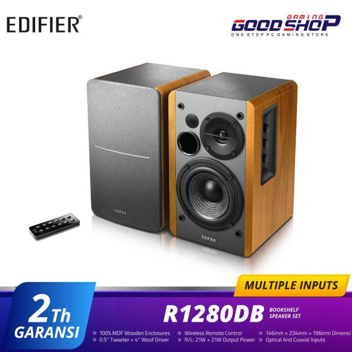 Edifier R1280DB Active 2.0 Bluetooth Bookshelf Speaker Set | Lazada Indonesia