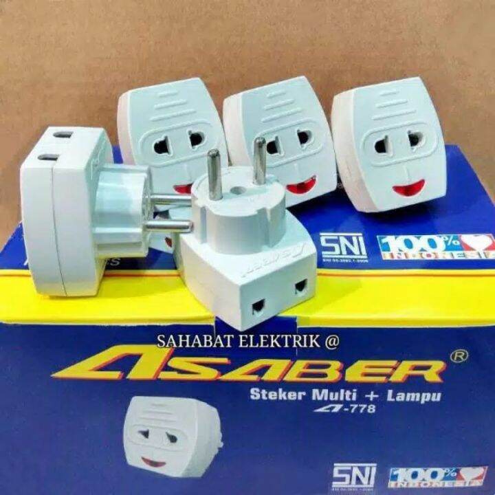 T listrik asaber cabang steker | Lazada Indonesia