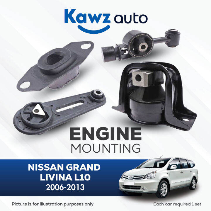 KAWZ NISSAN GRAND LIVINA L10 (2006-2013) ENGINE MOUNTING - [SET] | Lazada