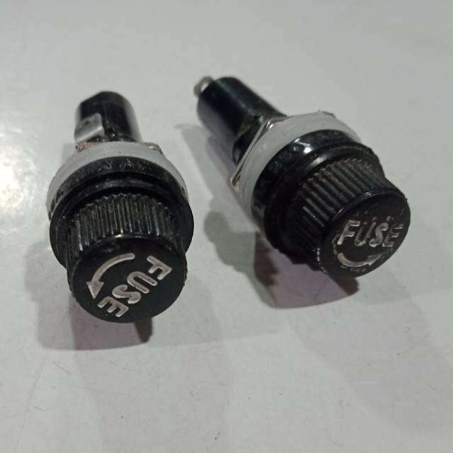 Rumah sekering sekring fuse box fuse holder tabung 2cm dan 3cm | Lazada ...