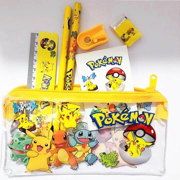 [A Boutique] New Pokemon Anime Stationary Set Pikachu Cartoon Pencil ...
