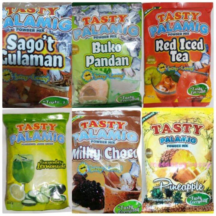 tasty palamig juice and chocolate powder pineapple red ice tea sago't ...