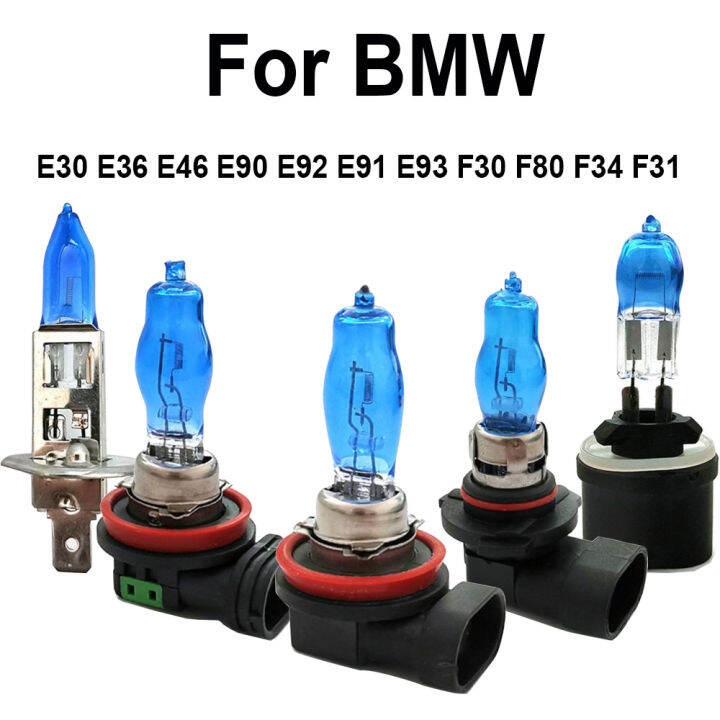 Car Fog Lights Halogen Bulb Headlight Canbus For BMW E30 E36 E46 E90 ...