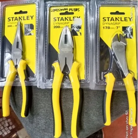 stanley tools STANLEY Set 7 Side Cutter 8 long Nose 8 Combination plier ...